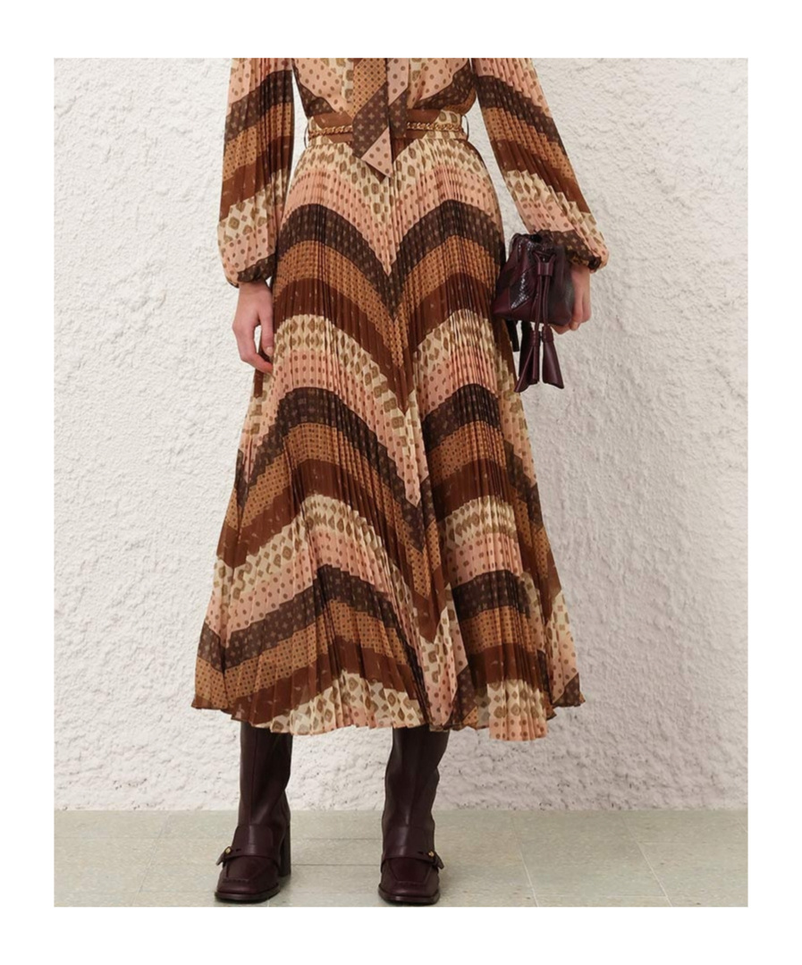 ZIMMERMANN Zimmermann Sunray Pleated Maxi Skirt